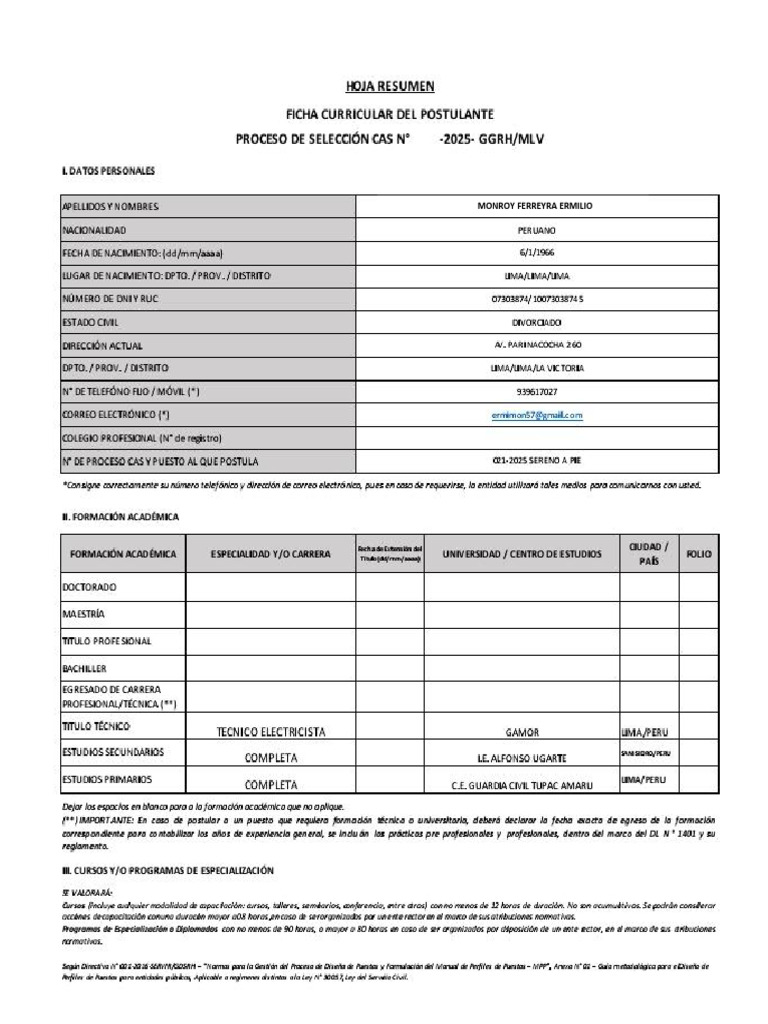 Cas #21-2025-MLV Emilio Monroy Ferreyro | PDF