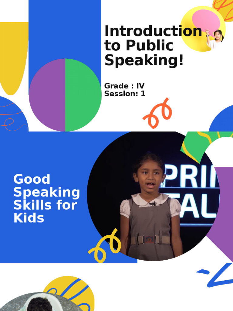 Public Speaking Skills for Kids | PDF