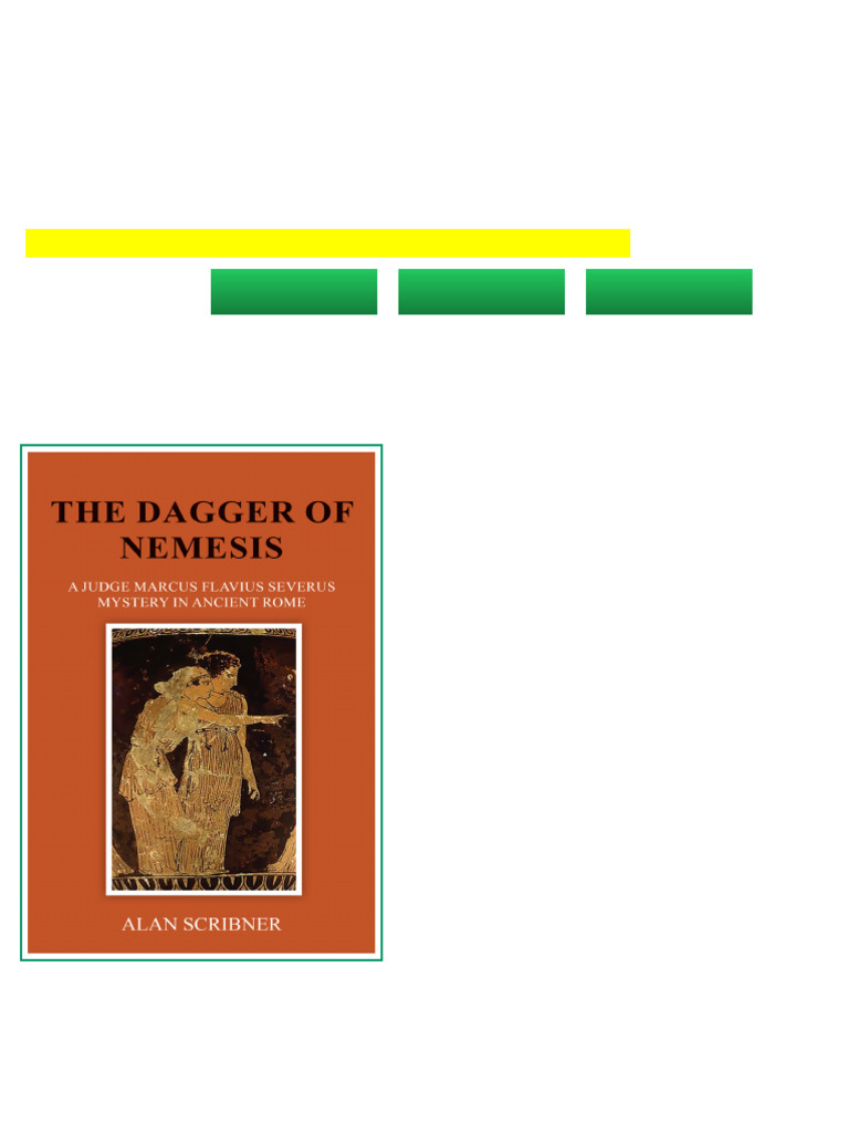 (Ebook) The Dagger of Nemesis by Alan Scribner ISBN B09FSLQQTH all ...