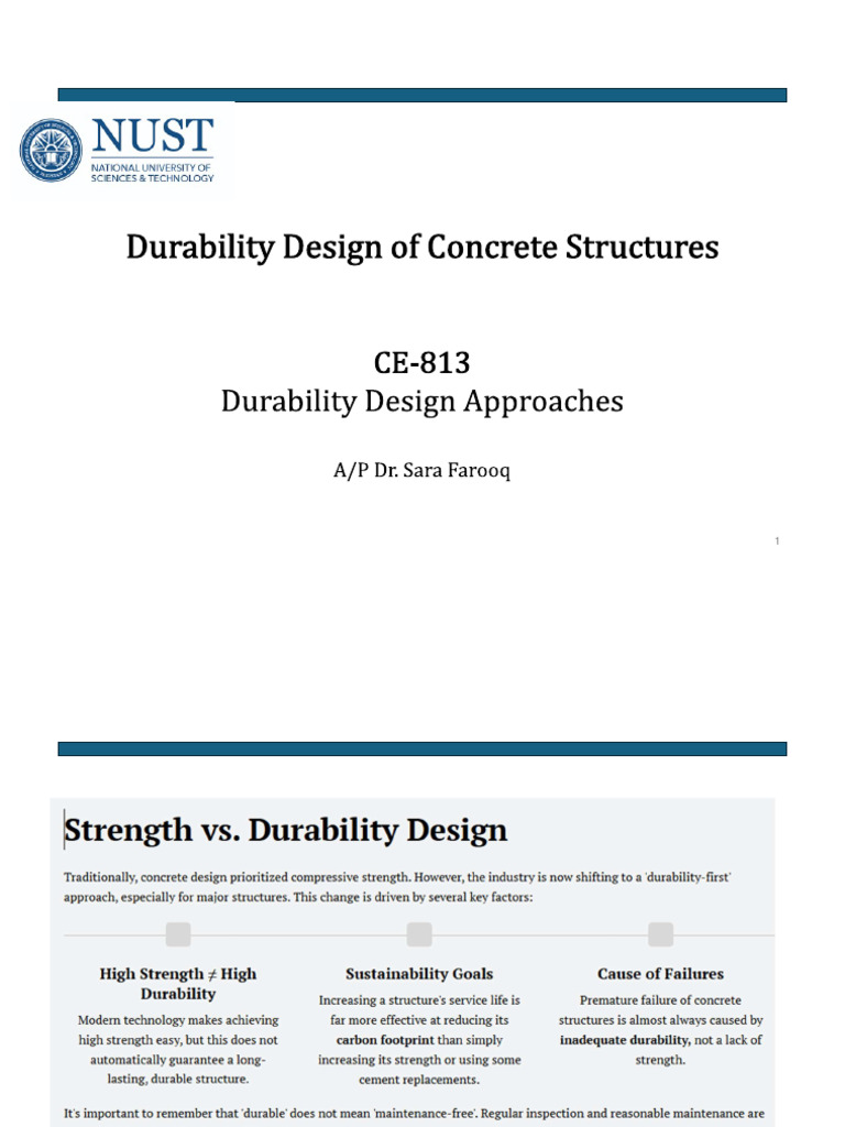 Concrete Durability vs. Compressive Strength | PDF | Concrete ...