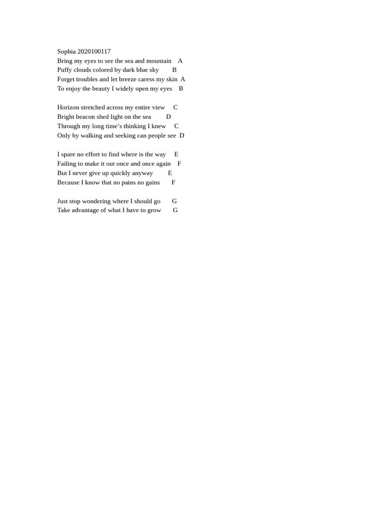My Sonnet | PDF