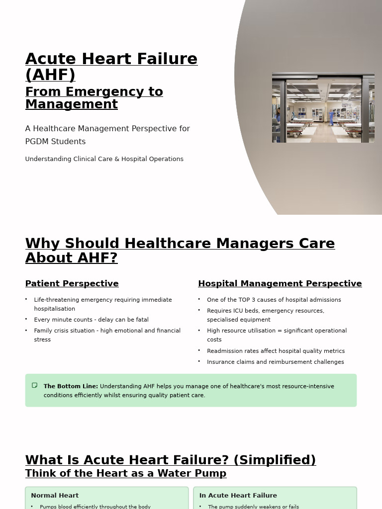 Acute Heart Failure Management Insights | PDF | Heart Failure ...