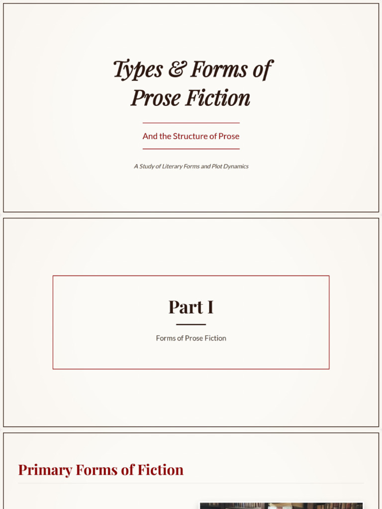 Forms & Structure of Prose | PDF
