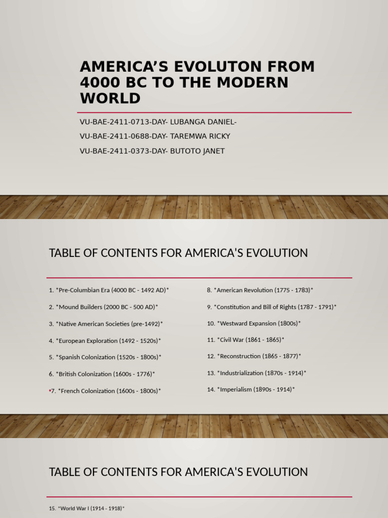 America's Historical Evolution Overview | PDF | The United States ...