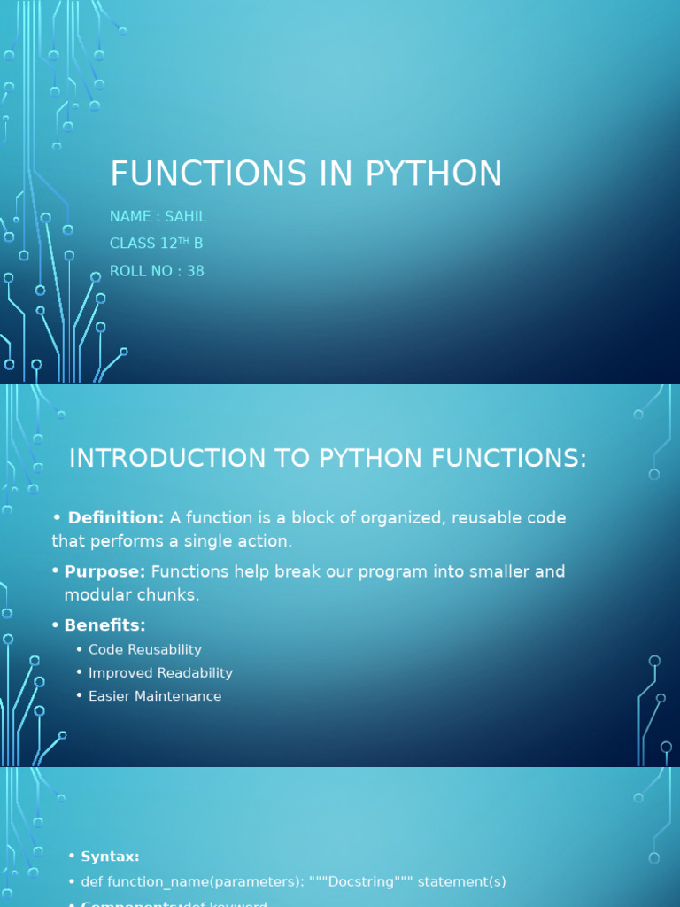 Presentation | PDF | Anonymous Function | Parameter (Computer Programming)