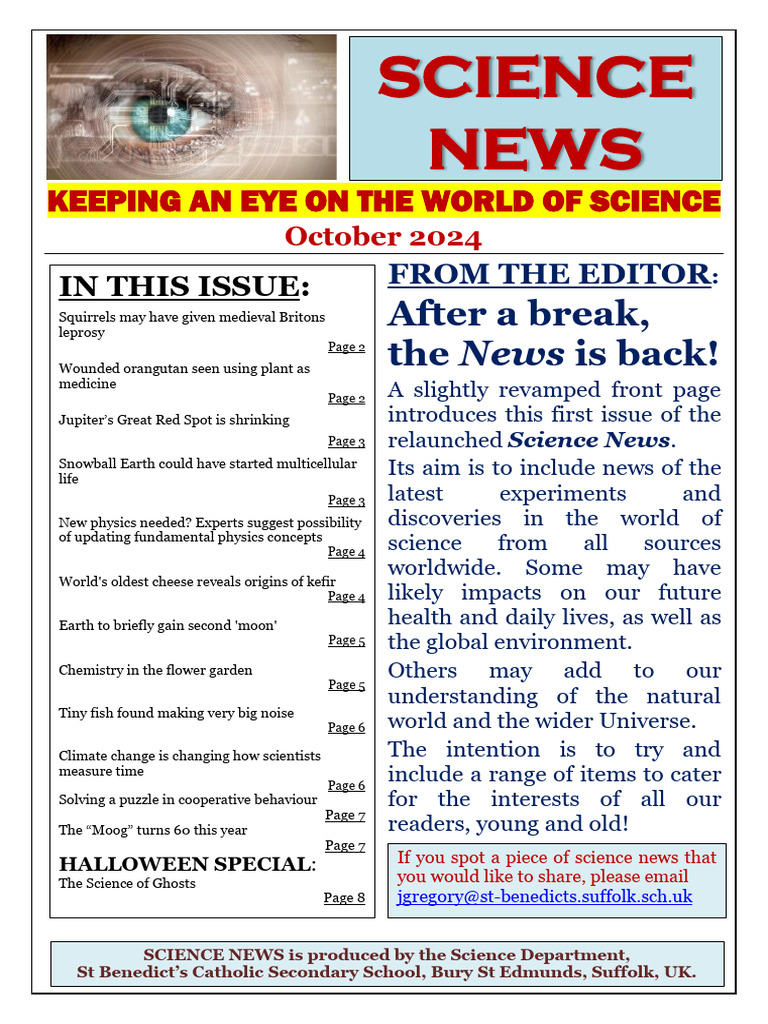 SCIENCE NEWS October 2024.339336910 | PDF | Physics | Leprosy