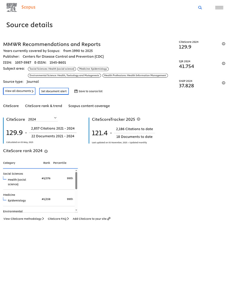 Source Details: MMWR Recommendations and Reports 129.9 41.754 37.828 | PDF