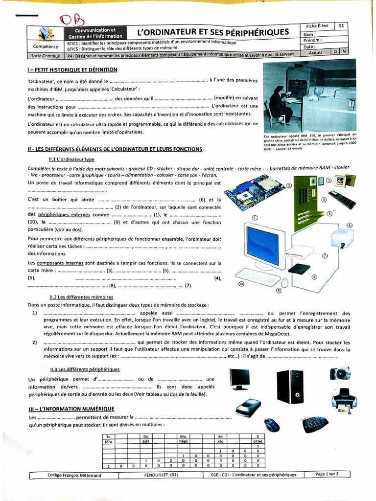 Exercices D'informatique Appliqué | PDF