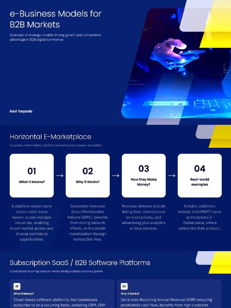 E-Business Models For B2B | PDF