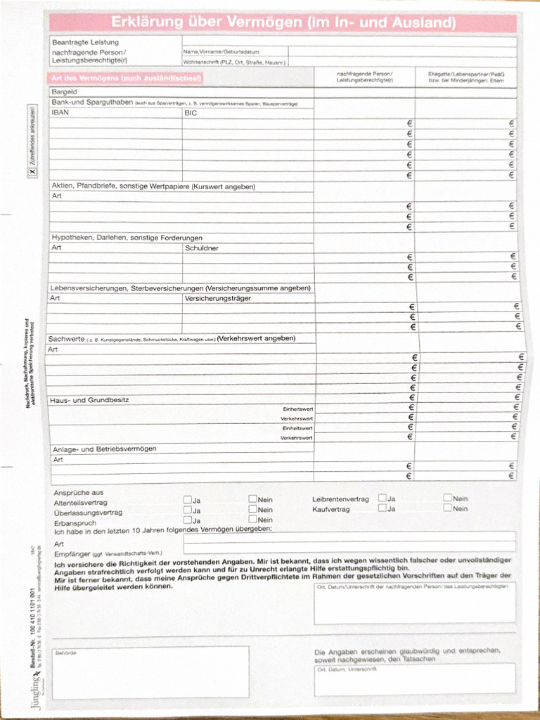 Zweite Formular | PDF