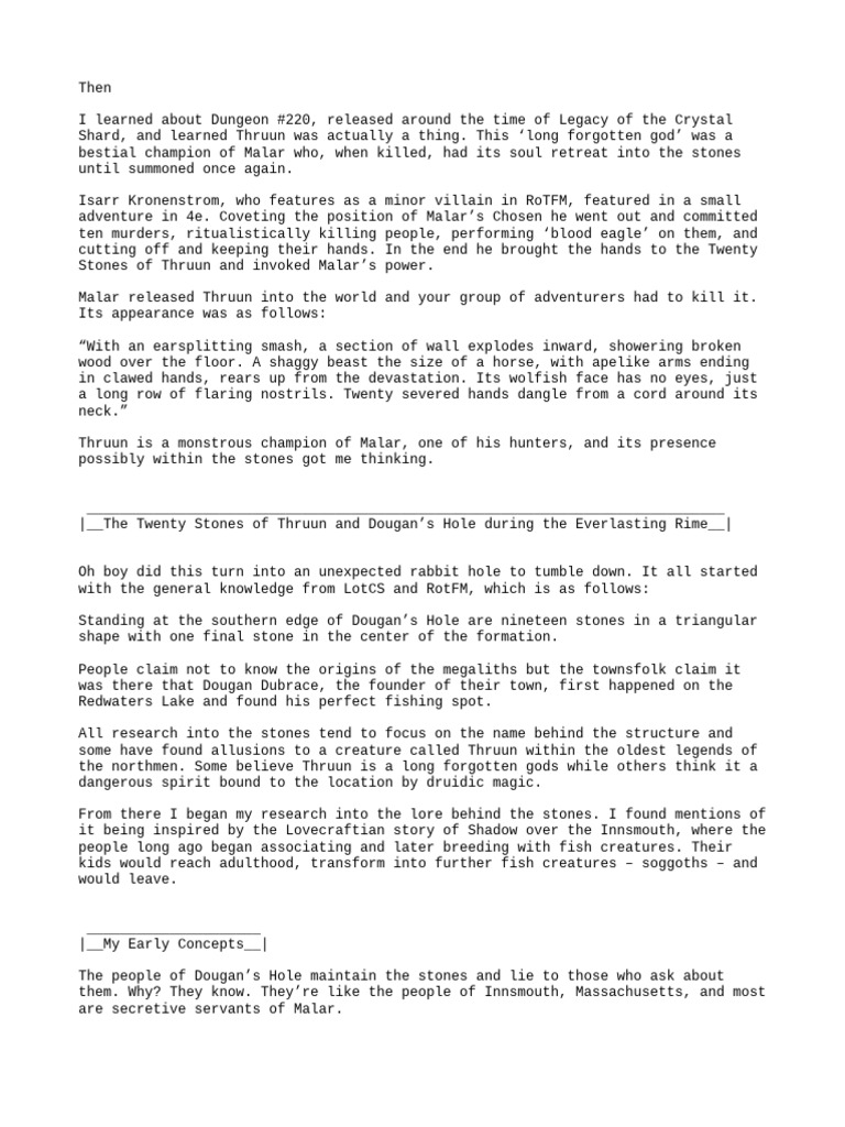 Holedougan Malar Hole | PDF | Forgotten Realms