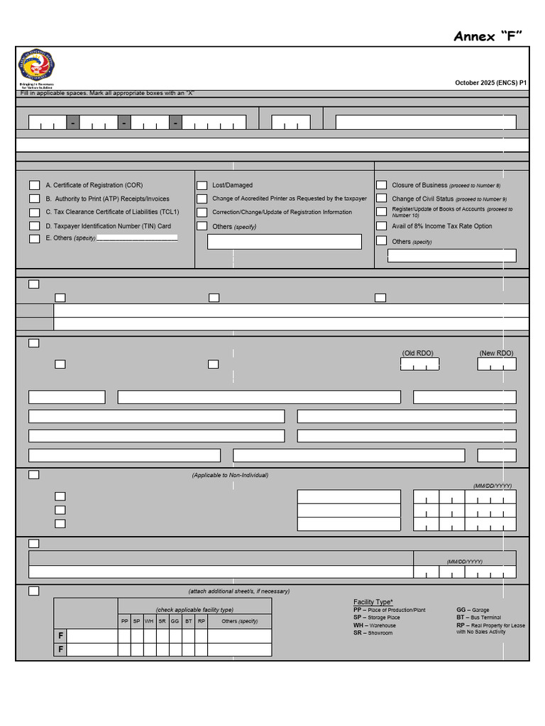 1905 October 2025 ENCS Final Annex F | PDF | Taxpayer | Internal ...