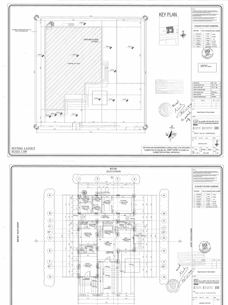Approved Arch &stru DWG Without Stamp | PDF
