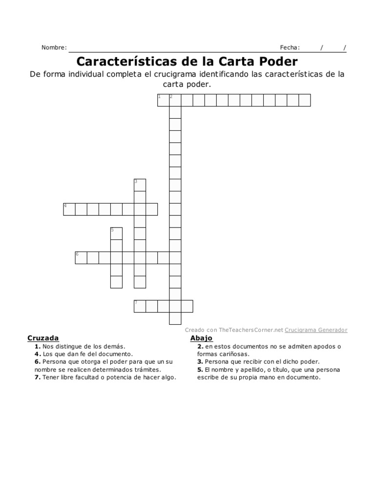 Características de la Carta Poder | PDF