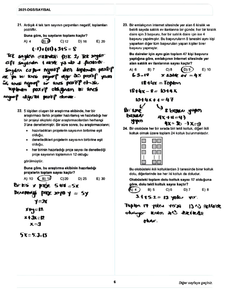 Matematik Kpss Çözümleri | PDF