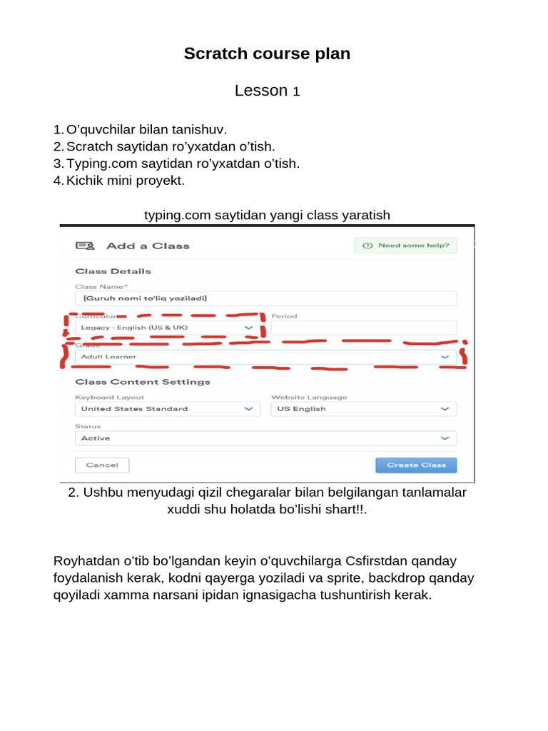 Scratch Plan For 3 Month | PDF