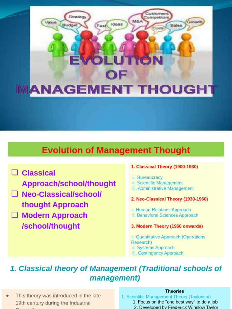 Evolution of MGT Thought | PDF | System | Leadership