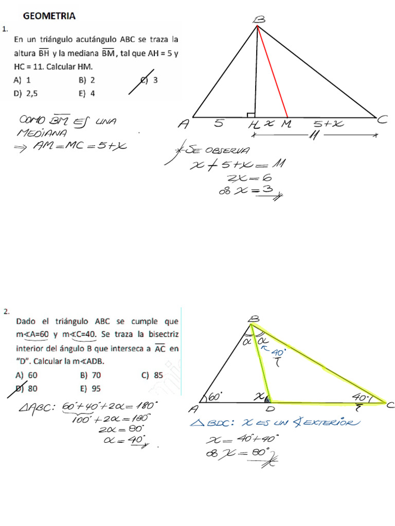 Geomet Ria y Álgebra Gesma | PDF
