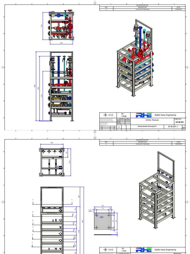Utility Module Drawing R.0 | PDF