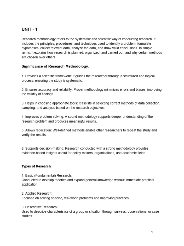 Research Methodology and IPR | PDF | Methodology | Intellectual Property