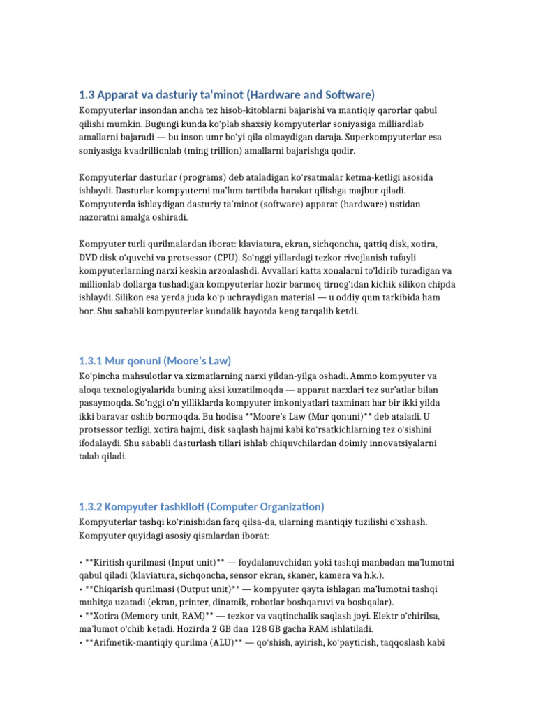 C++ How to Program Uzbek 1.3 | PDF