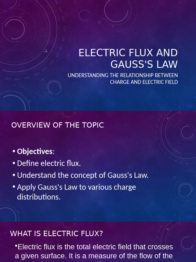 Electric Flux and Gausss Law | PDF | Flux | Electric Field