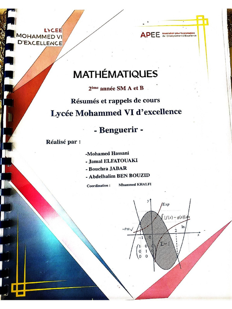 Résumés Et Rappels Des Cours Maths 2bac SM - LYDEX | PDF