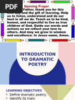 Types and Characteristics of Dramatic Poetry | PDF | Poetry | Metre ...