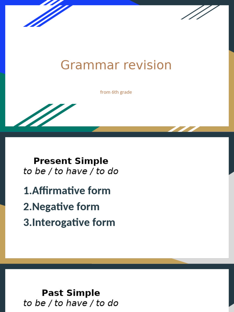 Grammar Revision | PDF