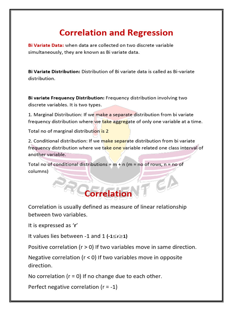 Correlation and Regression Analysis Guide | PDF | Probability ...