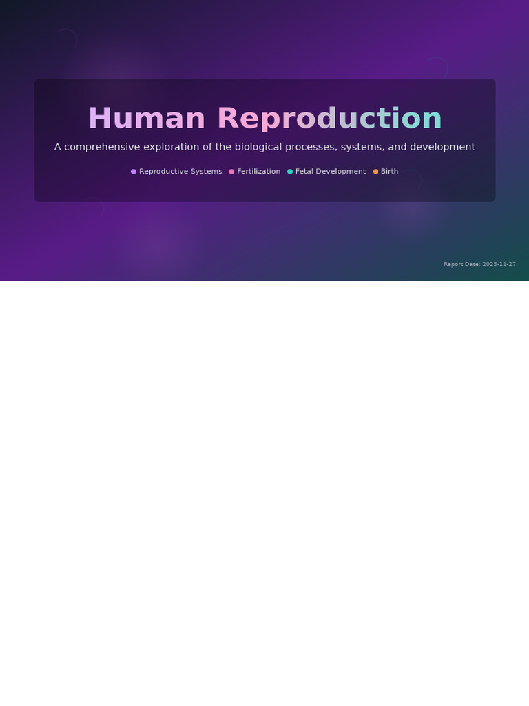 Human+Reproduction Journey Short Infographic Presentation Grade 12 ...