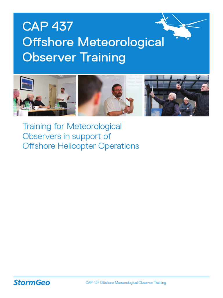 StormGeo Aviation CAP437 Met Observer Training Prospectus | PDF ...