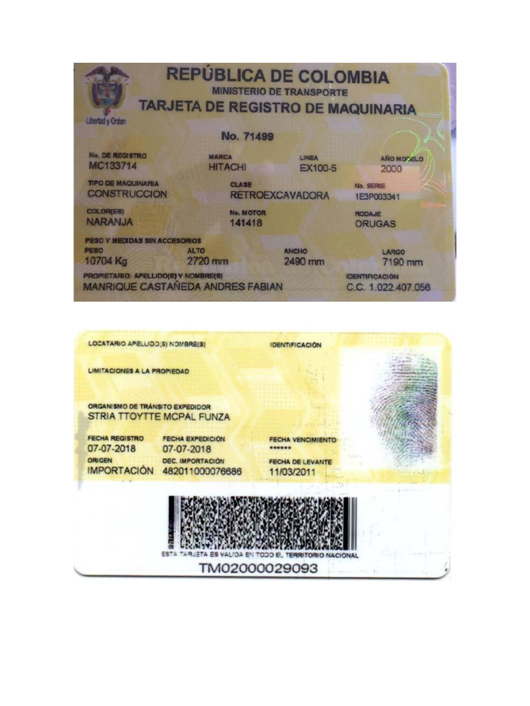 Tarjeta de Propiedad | PDF