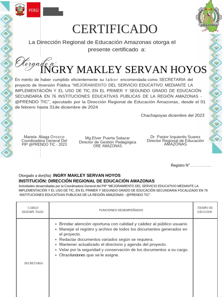 Certificado Makley | PDF