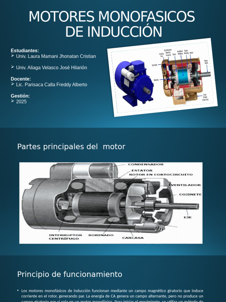 Grupo 1 Motores Monofasicos De Induccion 2025 Pdf Inductor