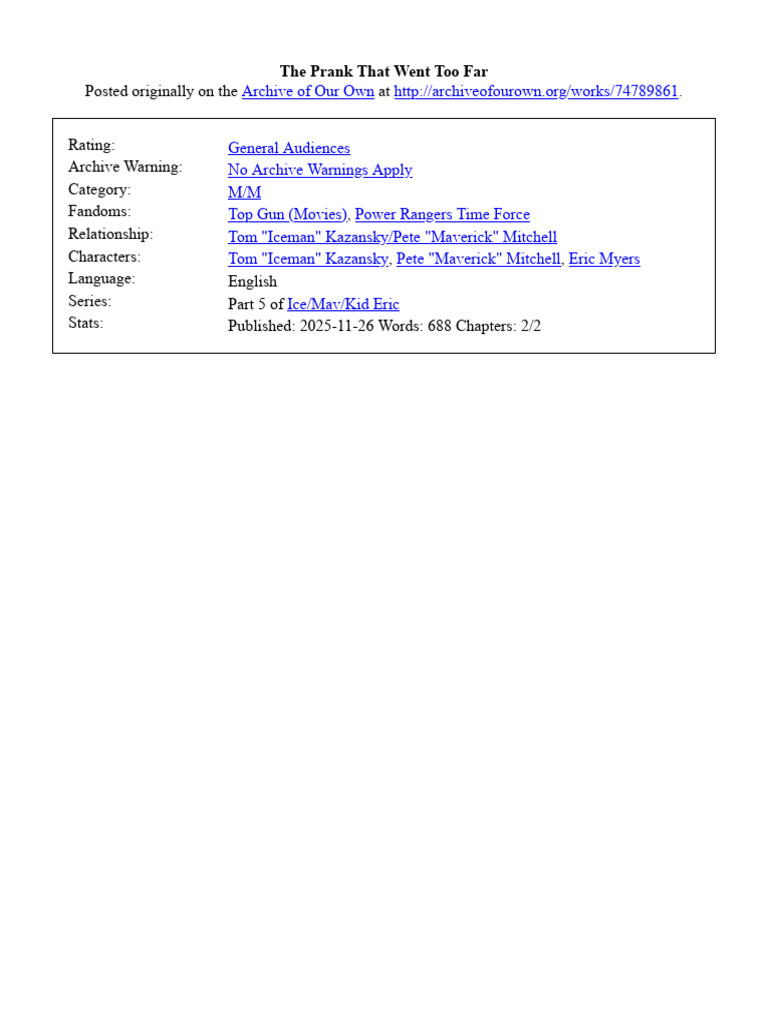 The Prank That Went Too | PDF