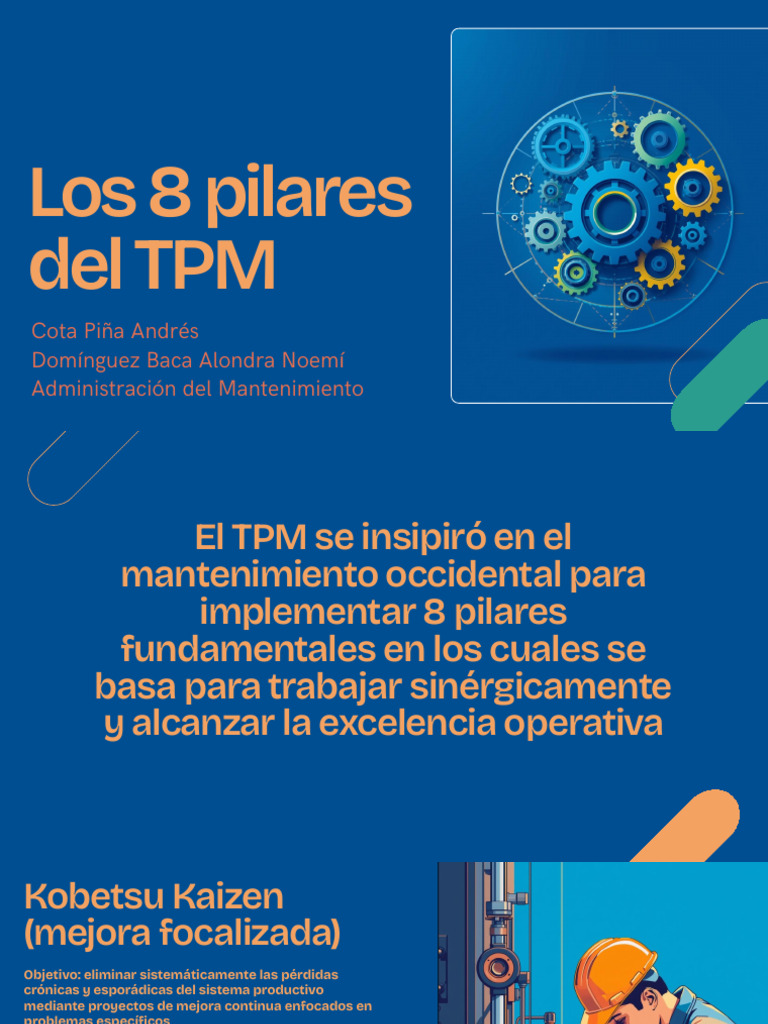8 Pilares del TPM para Excelencia Operativa | PDF