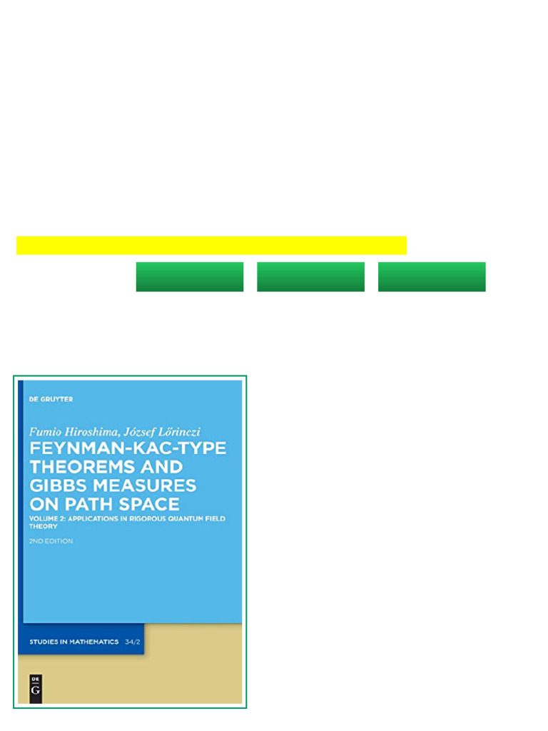 (Ebook) Feynman-Kac-Type Theorems and Gibbs Measures on Path Space ...