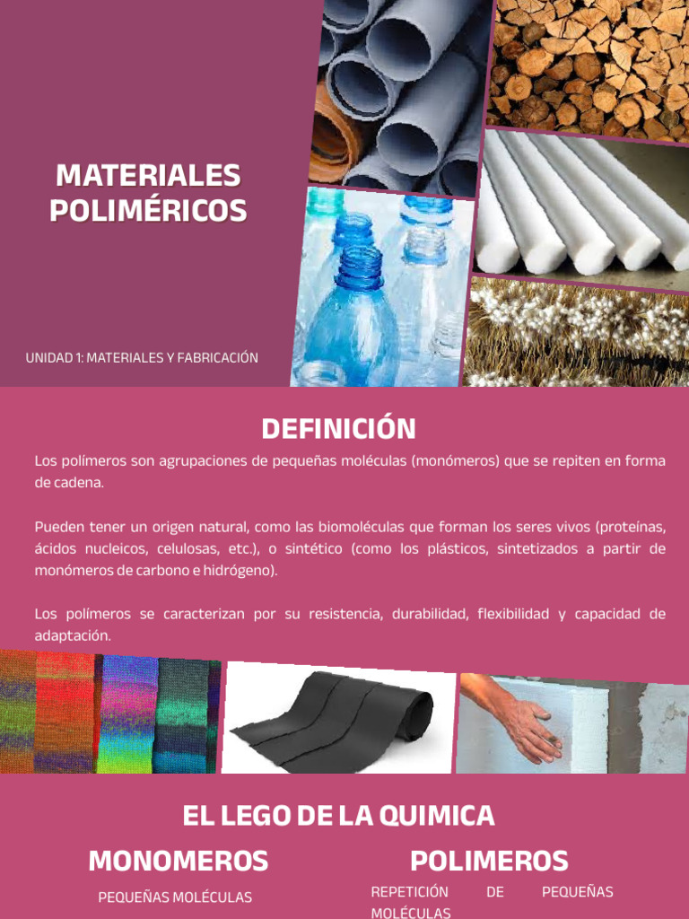Materiales Poliméricos: Tipos y Usos | PDF | Polímeros | El plastico