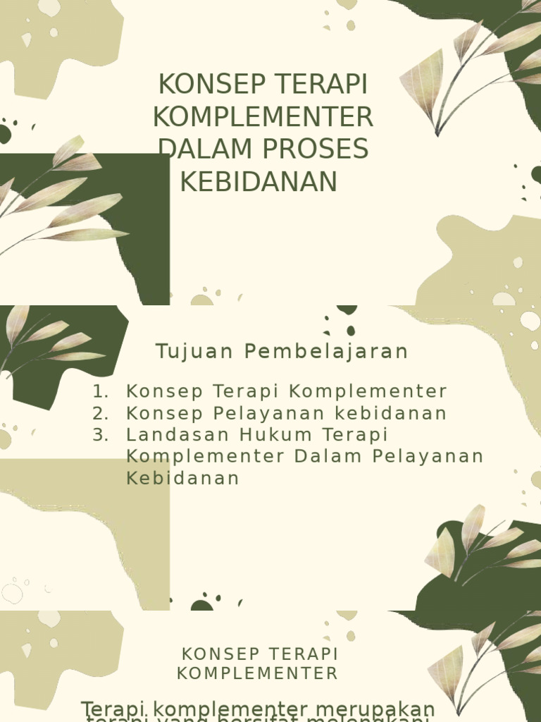 Konsep Terapi Komplementer | PDF