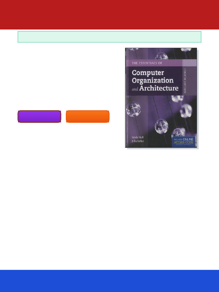 The Essentials of computer organization and architecture Fourth Ed ...