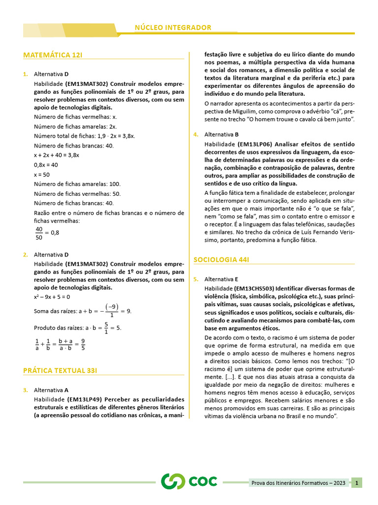 Em1 Az An1 Chul Resposta | PDF | Geografia | Economia