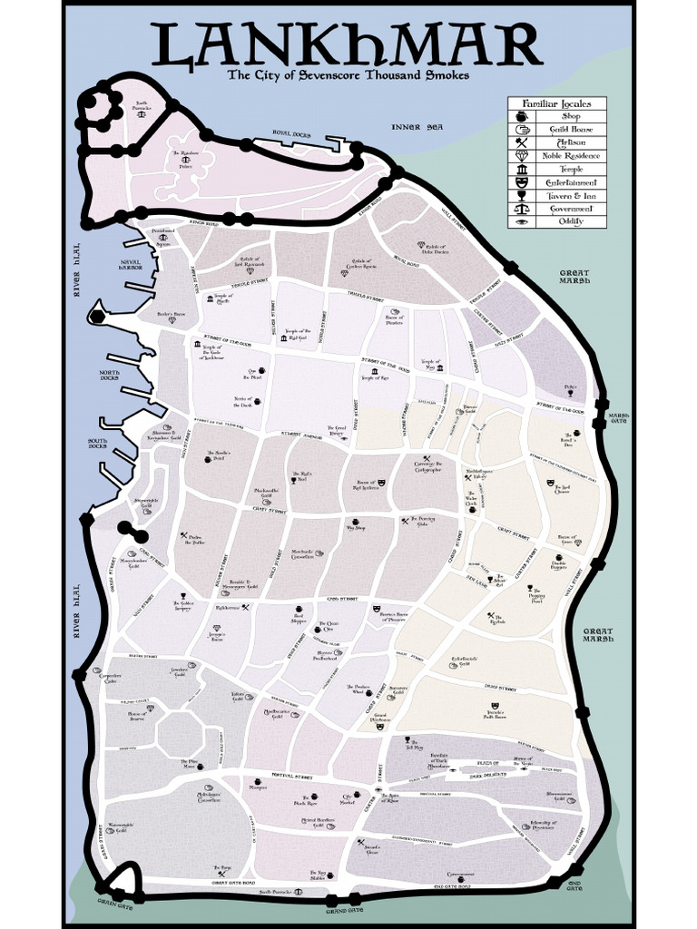 Map Lankhmar | PDF