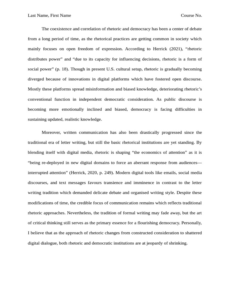 Discussion 1 Detailed Reflective Response | PDF