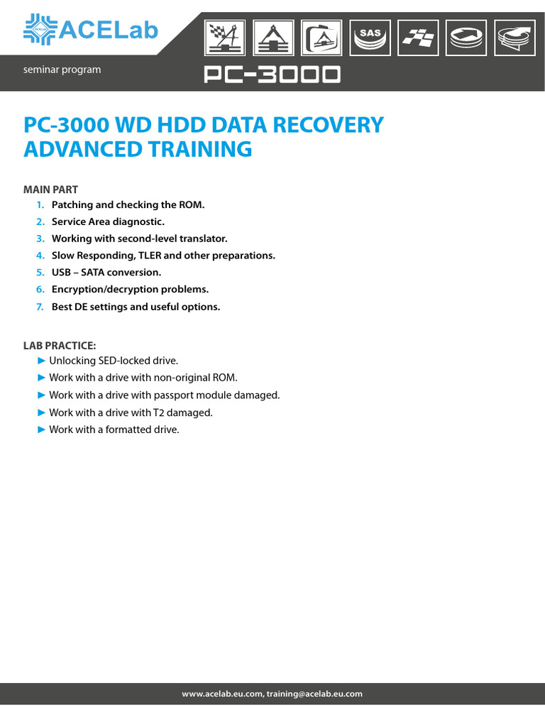 Advanced PC-3000 WD HDD Recovery Training | PDF