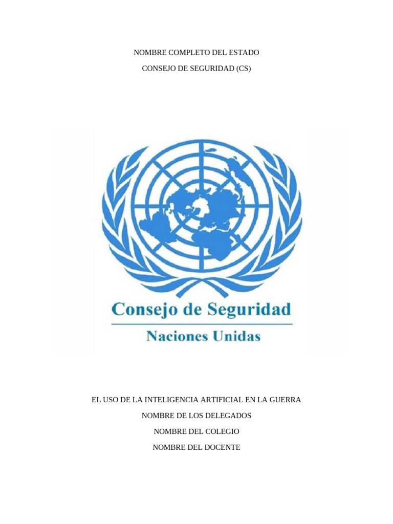 Plantilla para Modelo Onu 11.1 | PDF