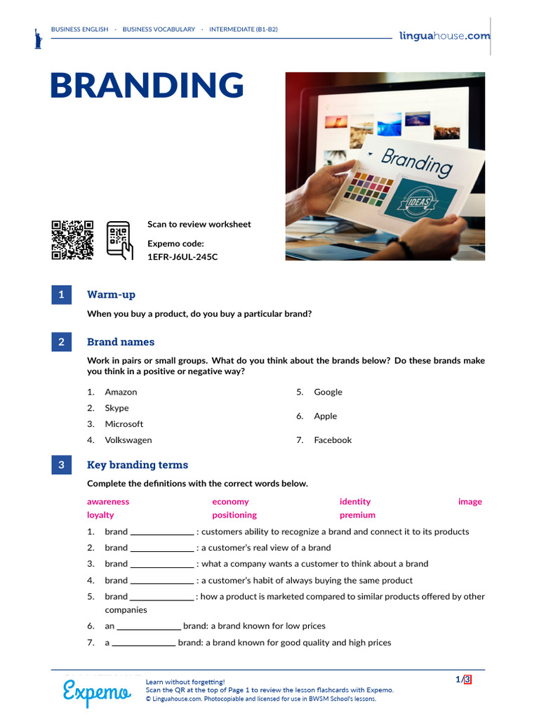 Business English: Branding Basics | PDF | Nike | Brand