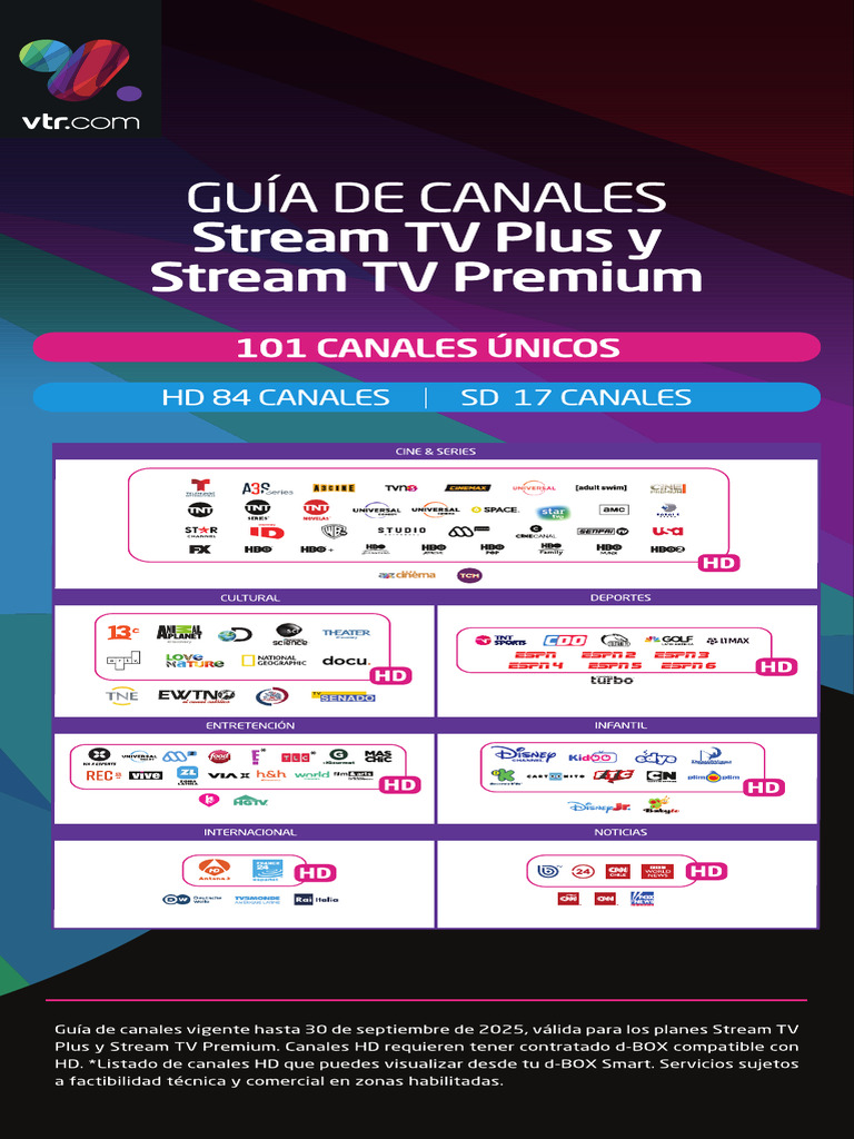 Grilla TV VTR Plus Premium | PDF