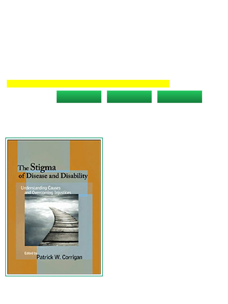 (Ebook) The Stigma of Disease and Disability: Understanding Causes and ...