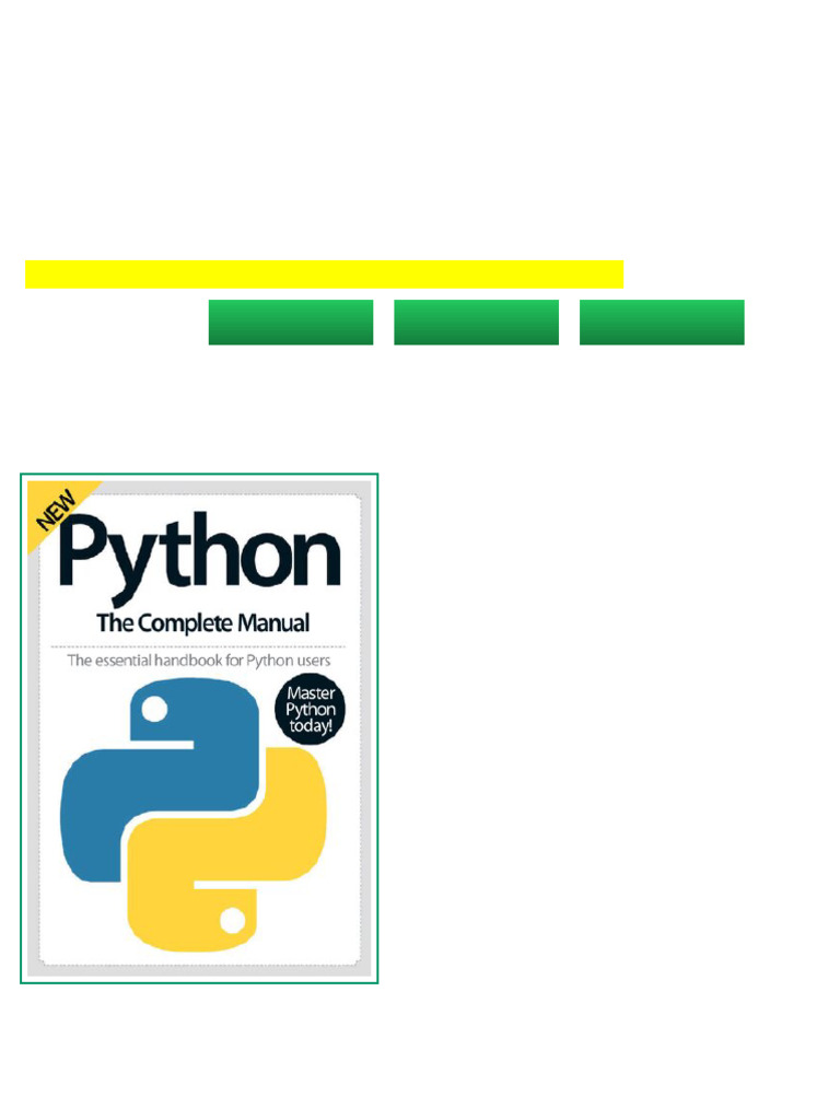 Python The Complete Manual The essential handbook for Python users ...